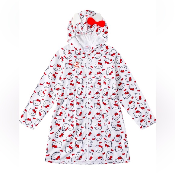 Hello Kitty | Jackets & Coats | Hello Kitty Sanrio Hooded Windbreaker ...